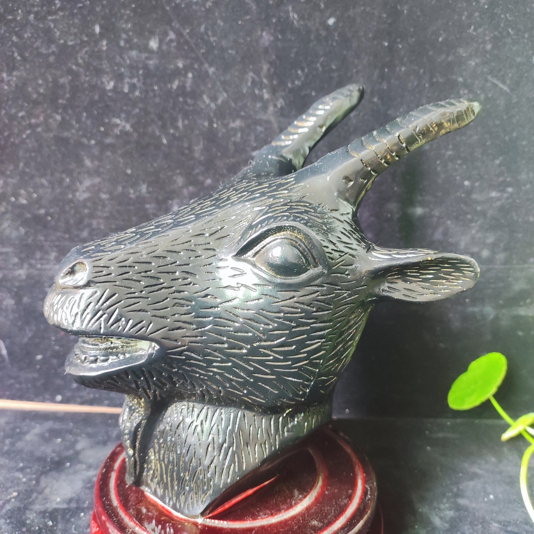 Vintage Copper Old Summer Palace Sheep Head Bust Vintage Sheep Statue ...