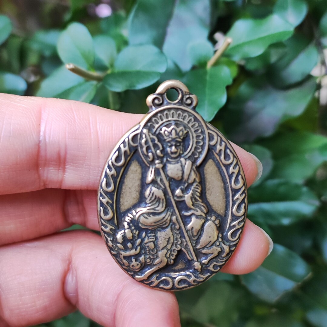 Vintage Bodhisattva Buddha Pendant Necklace Chain Spiritual HIGH ...