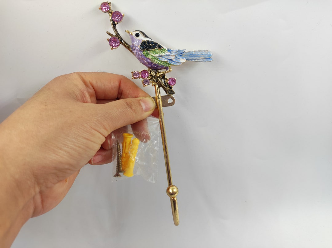 Copper Art Birds Hooks Coat Hanger Rack, Creative Coat Hooks Wall ...