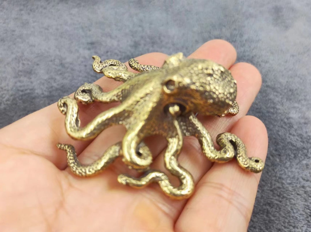Copper Art Ferocious Copper Octopus Statue Sea Anmimal - Etsy