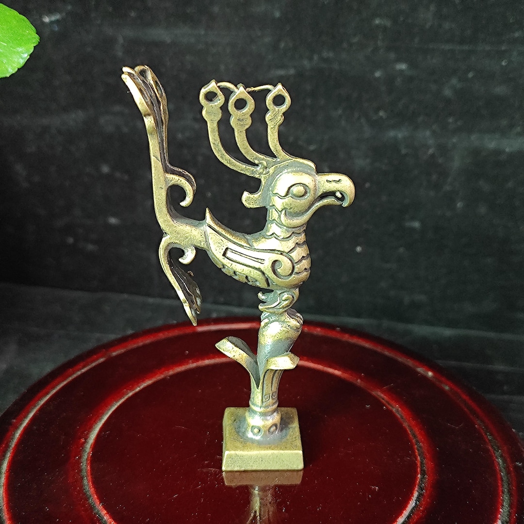 Copper Man Sculpture Sanxingdui Dancing Man Statue,museum Style ...