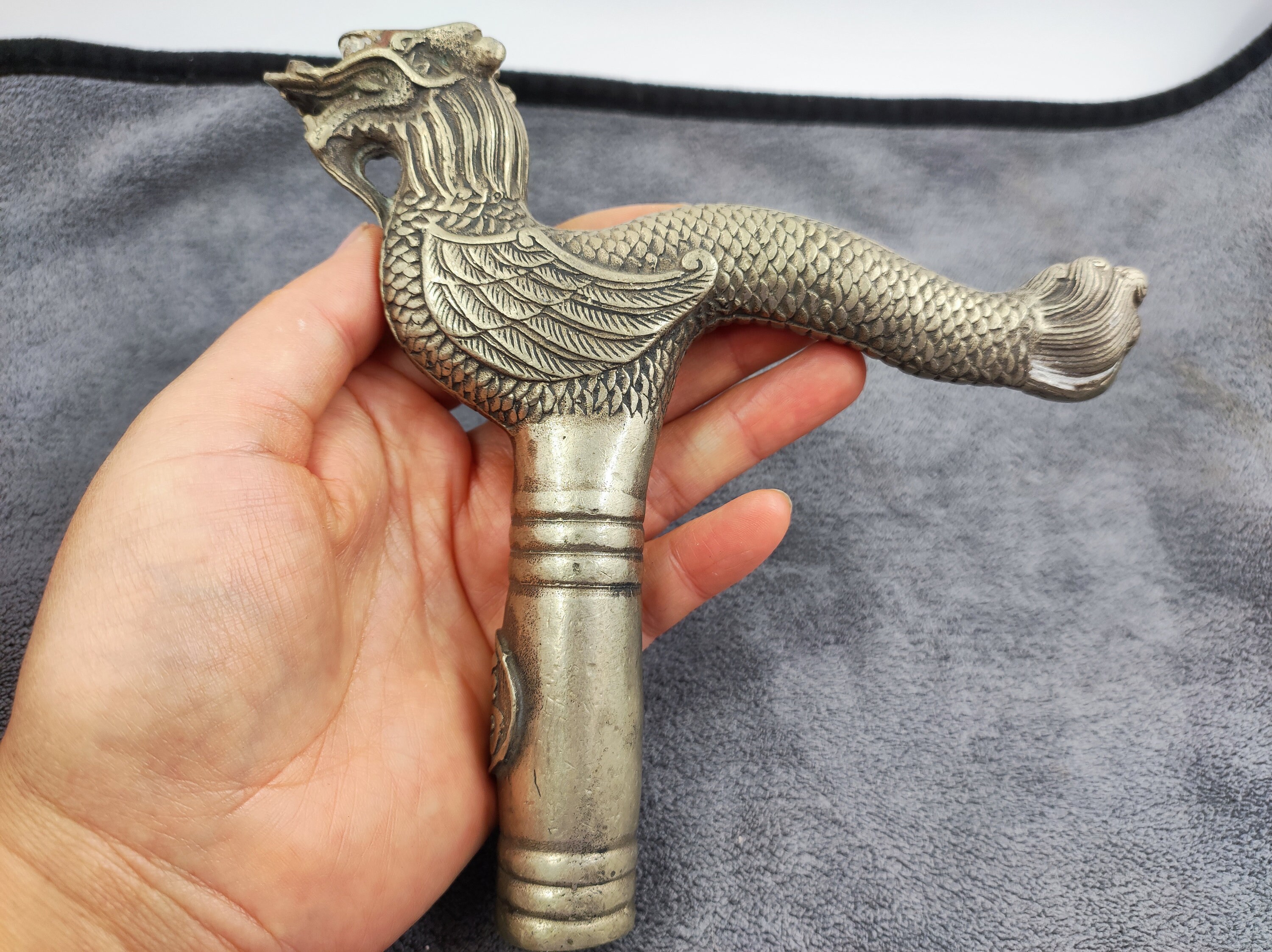 Copper Art Ferocious Copper Dragon Head Door Handle Cabinet - Etsy