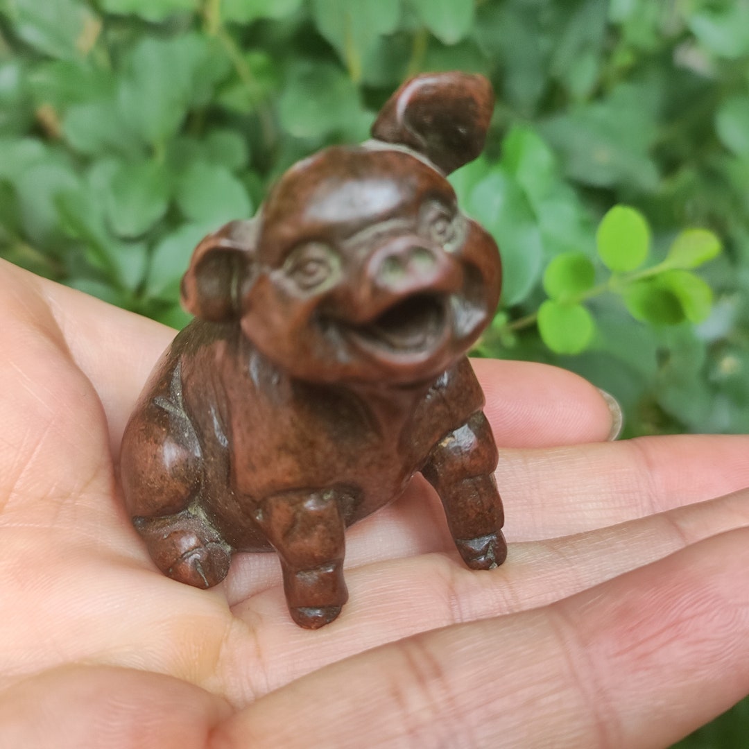 Copper Art Ferocious Copper Cartoon Pig Statue, Wild Anmimal Sculpture ...
