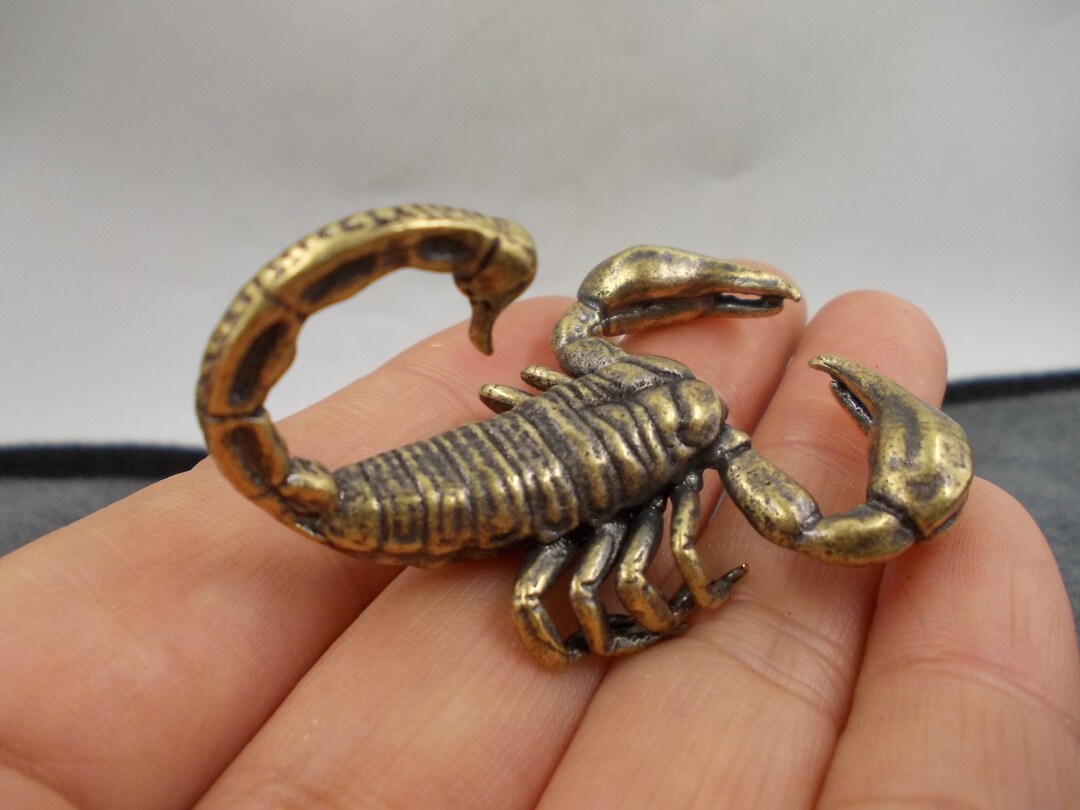 Copper Art Brass Ferocious Brass Scorpion Statue Figure Statue ...