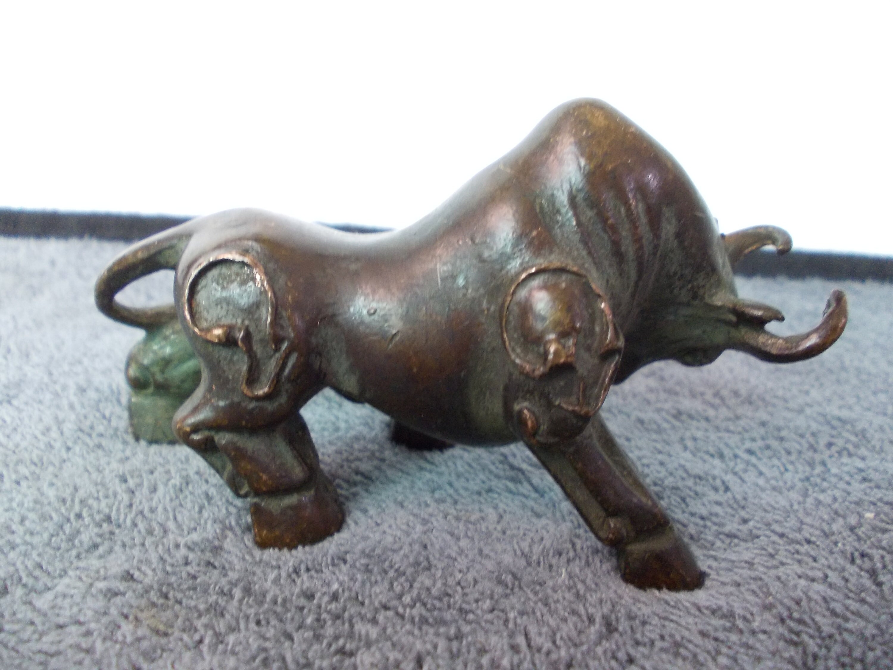 Copper Art Red Copper Ox Bull Statue Wild Anmimal Sculpture - Etsy