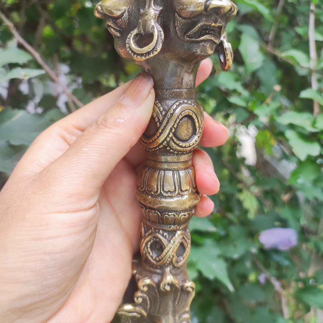 Pure White Copper 5 Vajra, Handmade Buddha Vajra Handicraft Collection ...