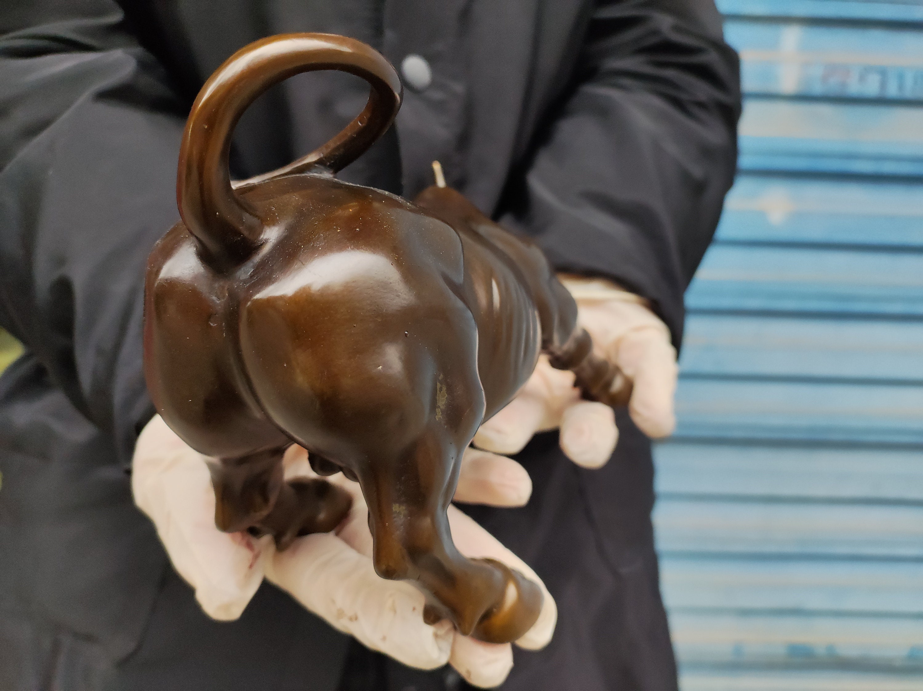 2024 Chinese Zodiac Copper Art Ferocious Red Copper Ox Bull Statue,wild ...