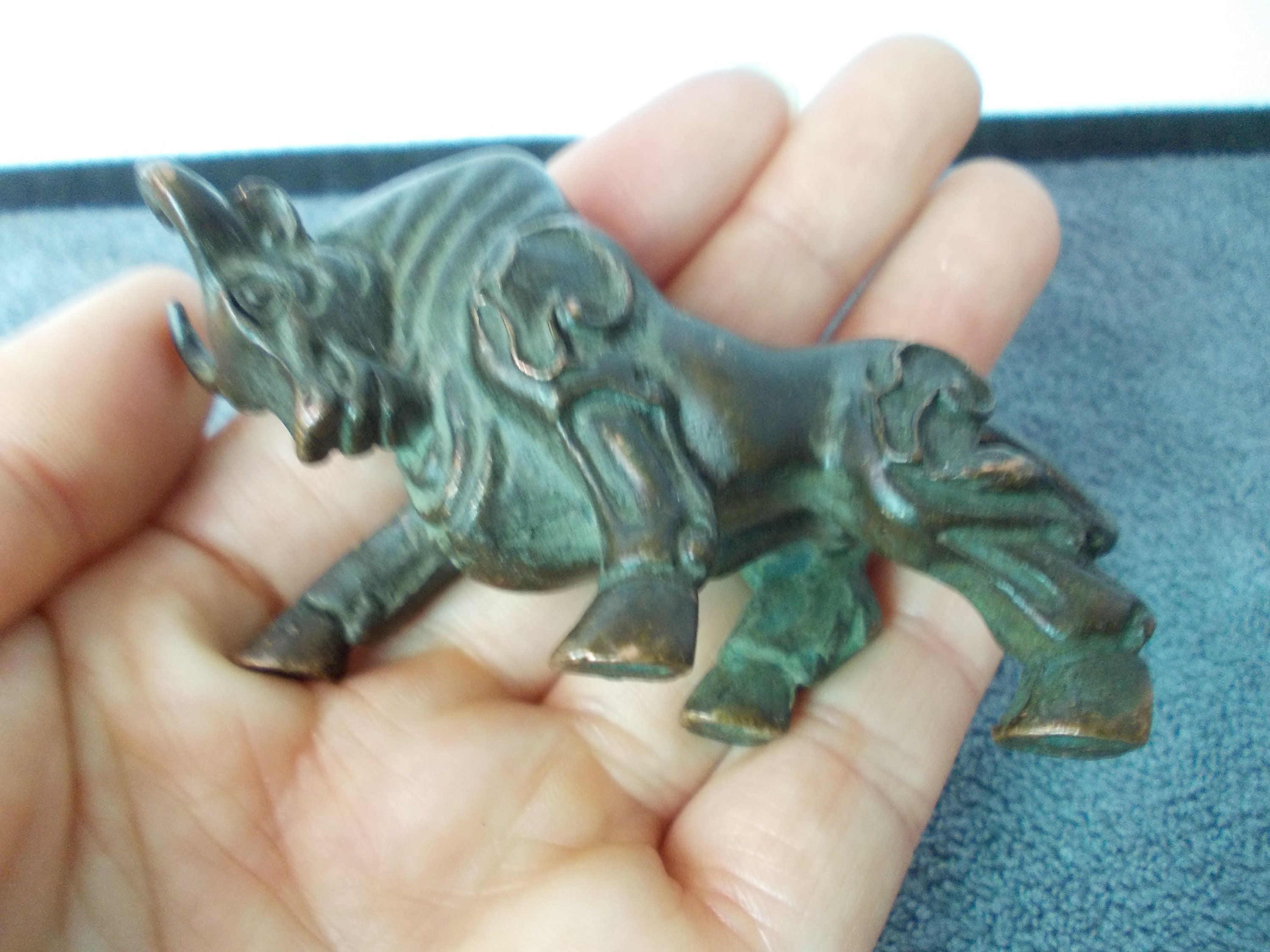 Copper Art Red Copper Ox Bull Statue Wild Anmimal Sculpture - Etsy