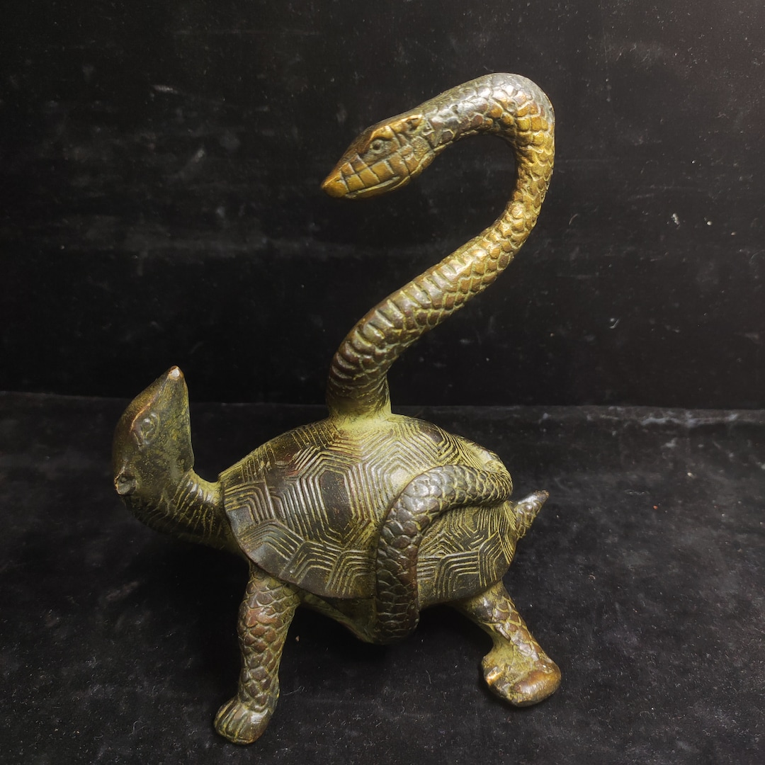 Huge Feng Shui Tortoise Fight With Snake Xuanwu Great Beast God Statue ...