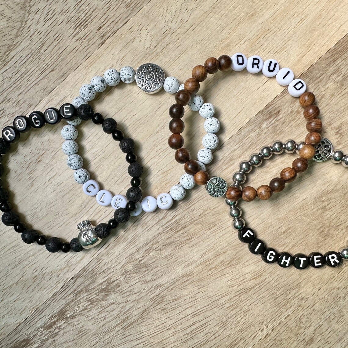 Personalised D&D Character Name Class Bracelets, Dungeons and Dragons ...