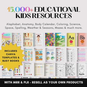 Mega Early Learning Printable, Printable Kids Bundle, Homeschool ...