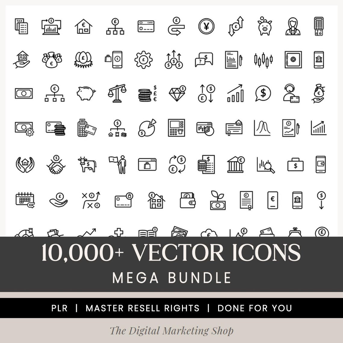 10,000+ Vector Icons Mega Bundle, Great Deals, Value Bundles, Digital ...