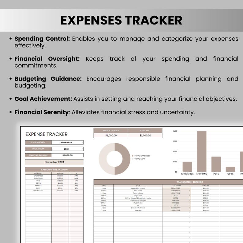 Expenses Tracking & Management Spreadsheet, Business Finance ...