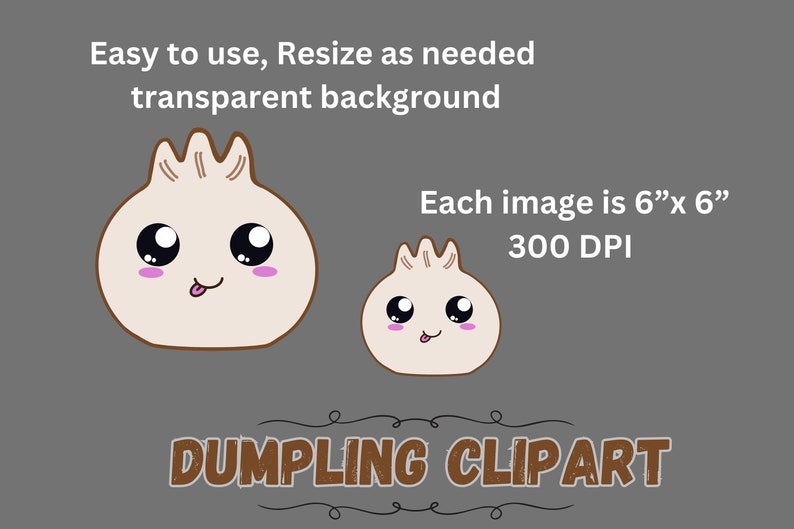 Kawaii Dumpling Clipart, Cute Chinese Asian Food, 15 Expressions ...