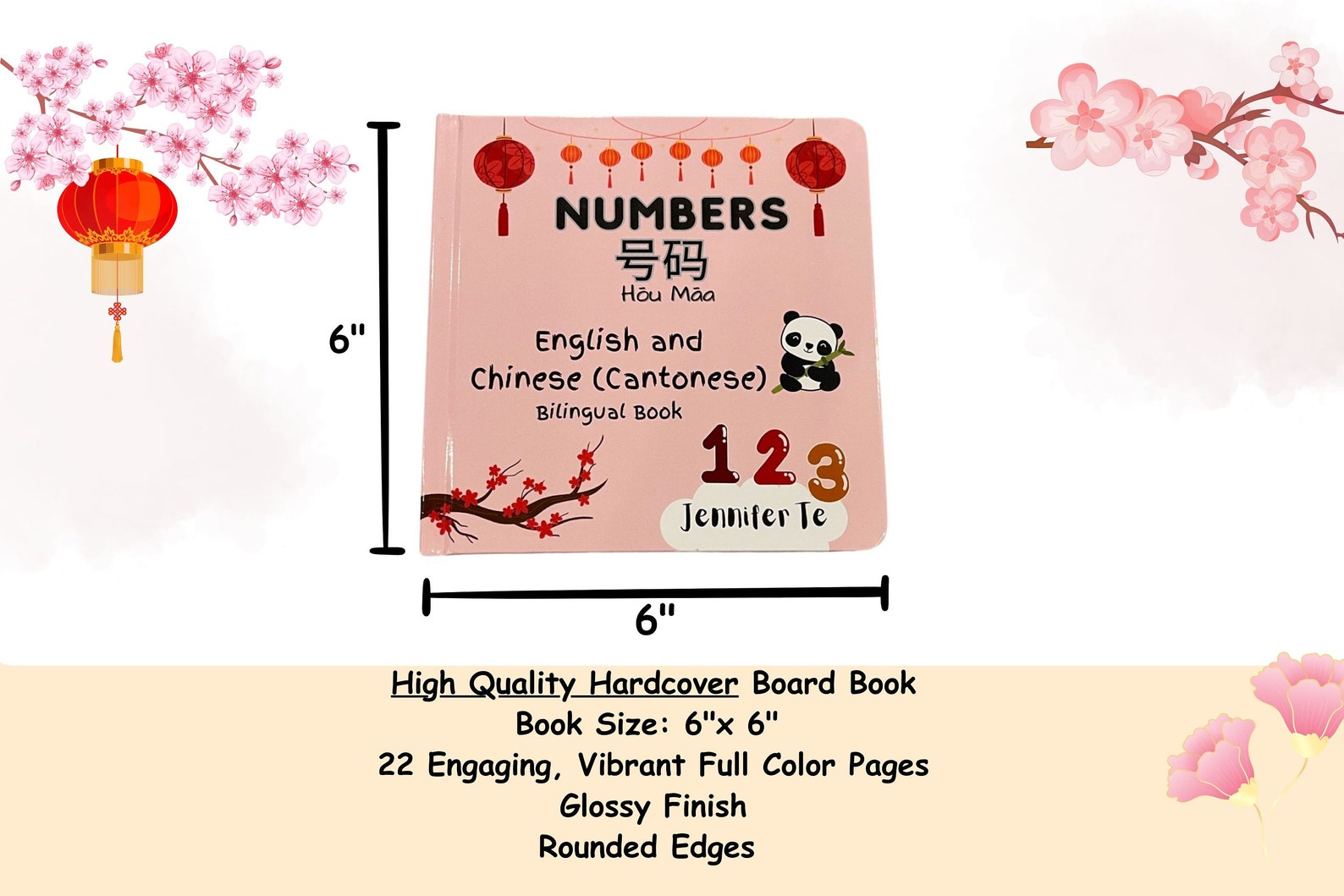Numbers in English and Chinese (cantonese) Bilingual Book - Hardcover ...