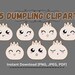 Kawaii Dumpling Clipart, Cute Chinese Asian Food, 15 Expressions ...