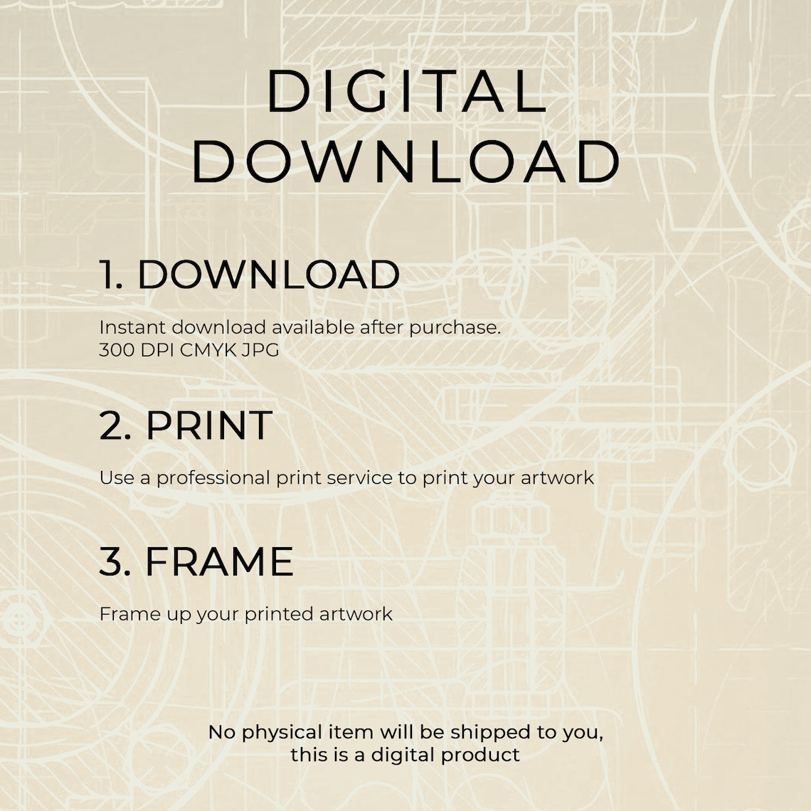AK-47 Assault Rifle Artistic Diagram | Modern Warfare Wall Decor | Gun ...