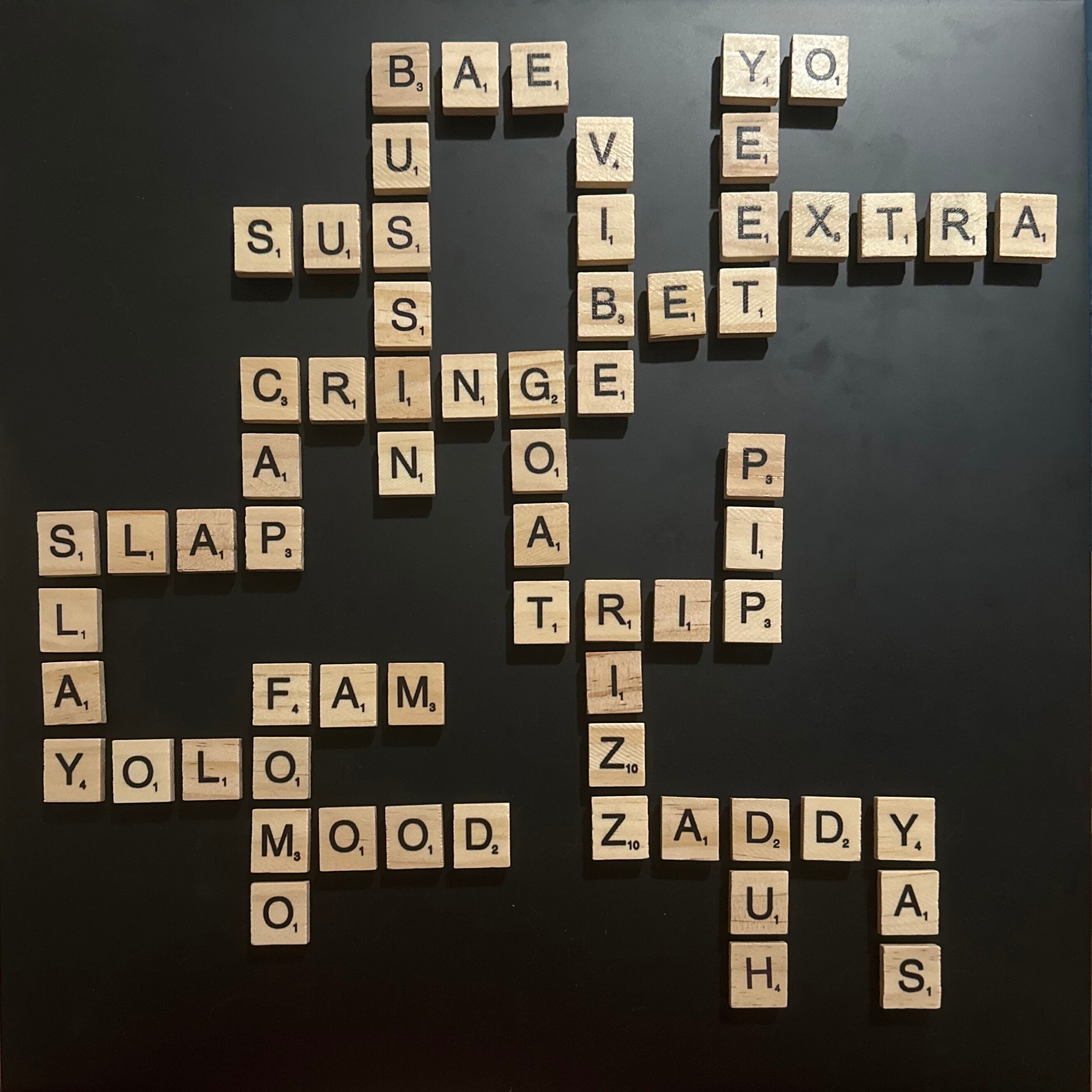 Scrabble Tile Magnets: Generational Slang - Etsy