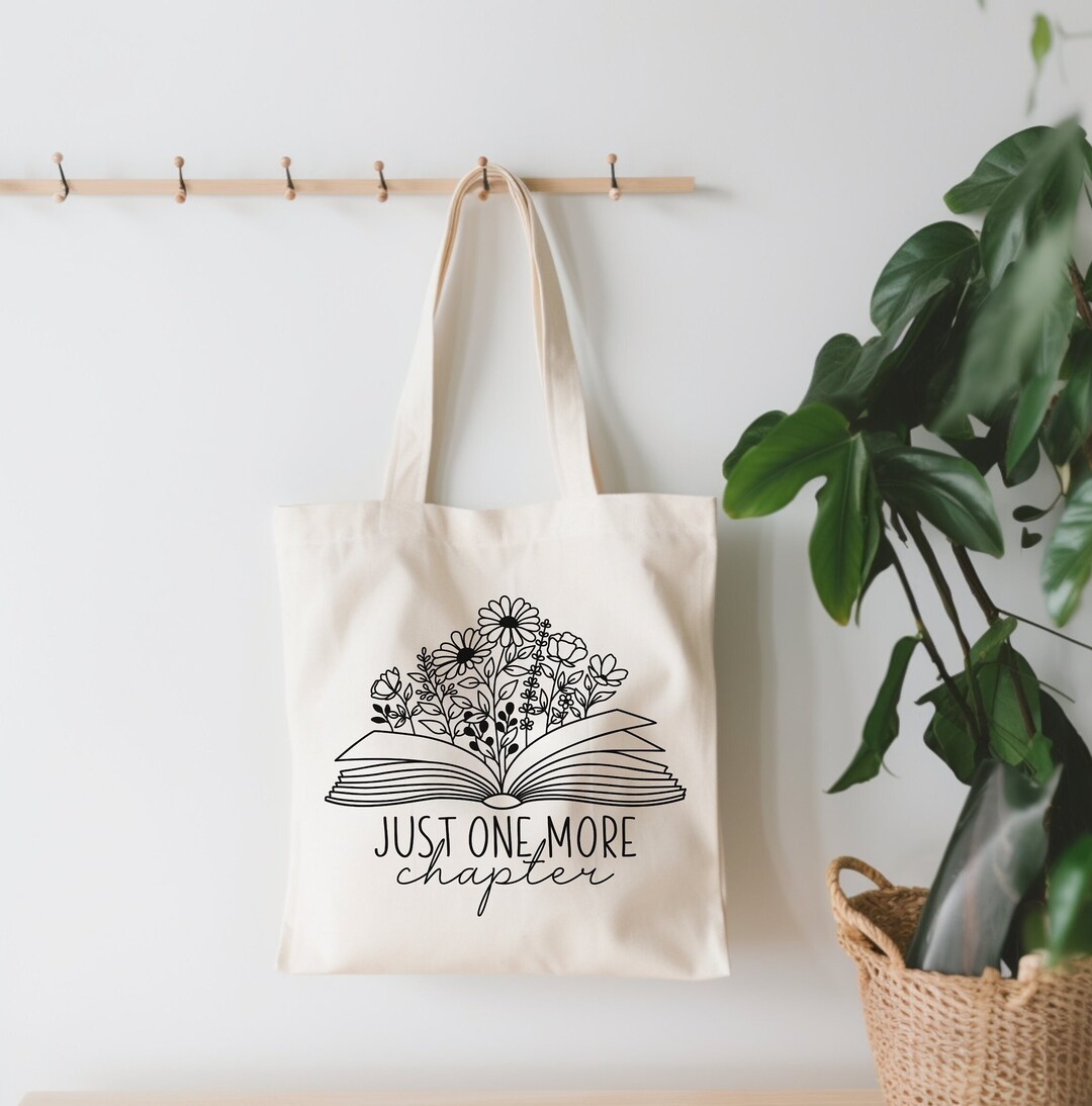 Bookish Tote Bag, Book Tote Bag, Library Tote Bag, Book Lover, Book ...