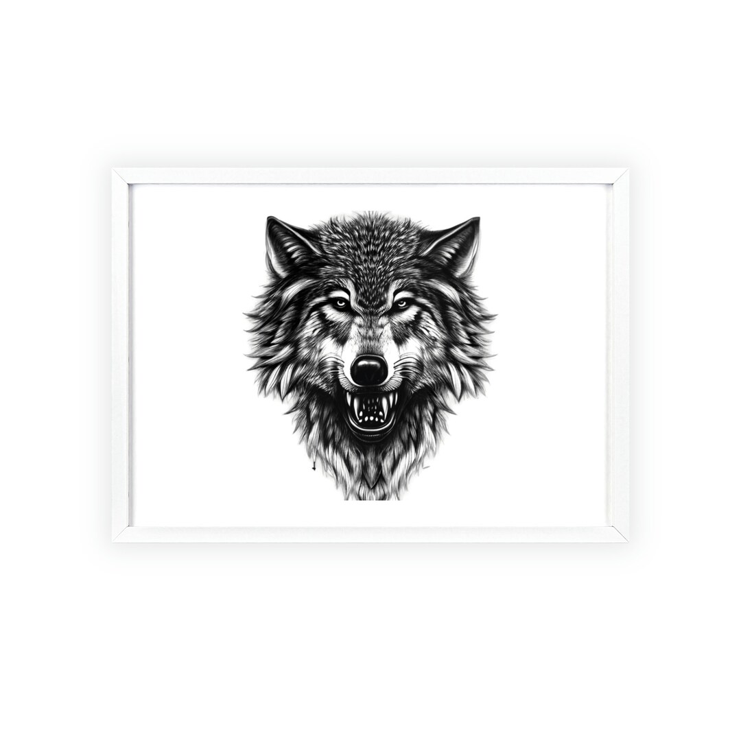 The Lone Wolf Posters With Wooden Frame High Definition - Etsy