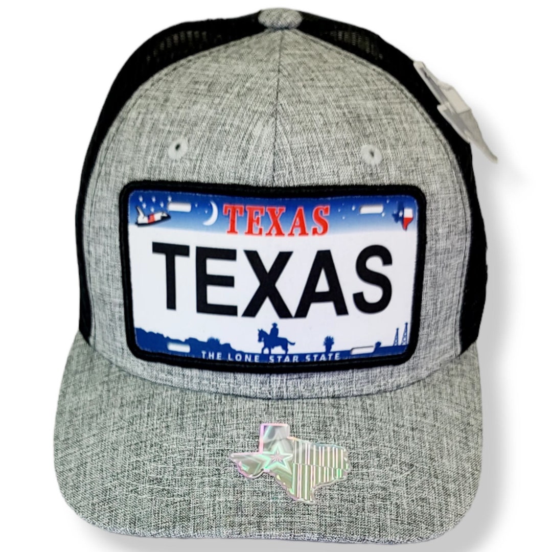 Texas License Plate Hat Snapback Cap - Etsy