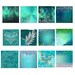 Turquoise Holographic Glitter Digital Paper ,for Scrapbooking ...