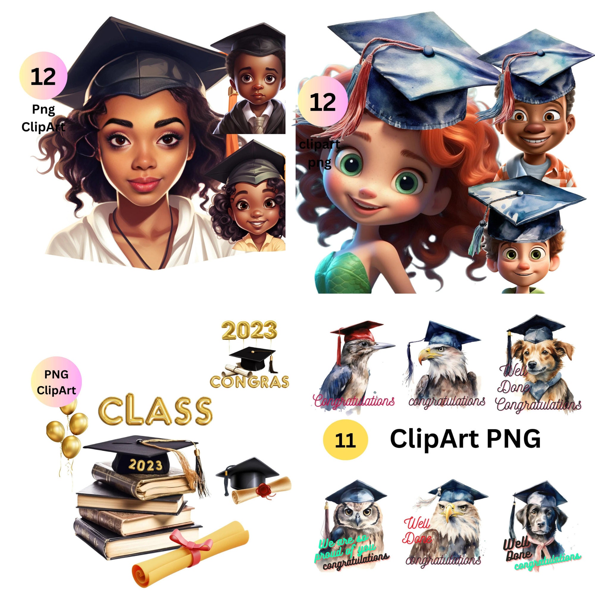 1 Bundle Clipart , Digital Paper, Animals, Princess, and More, Mega ...