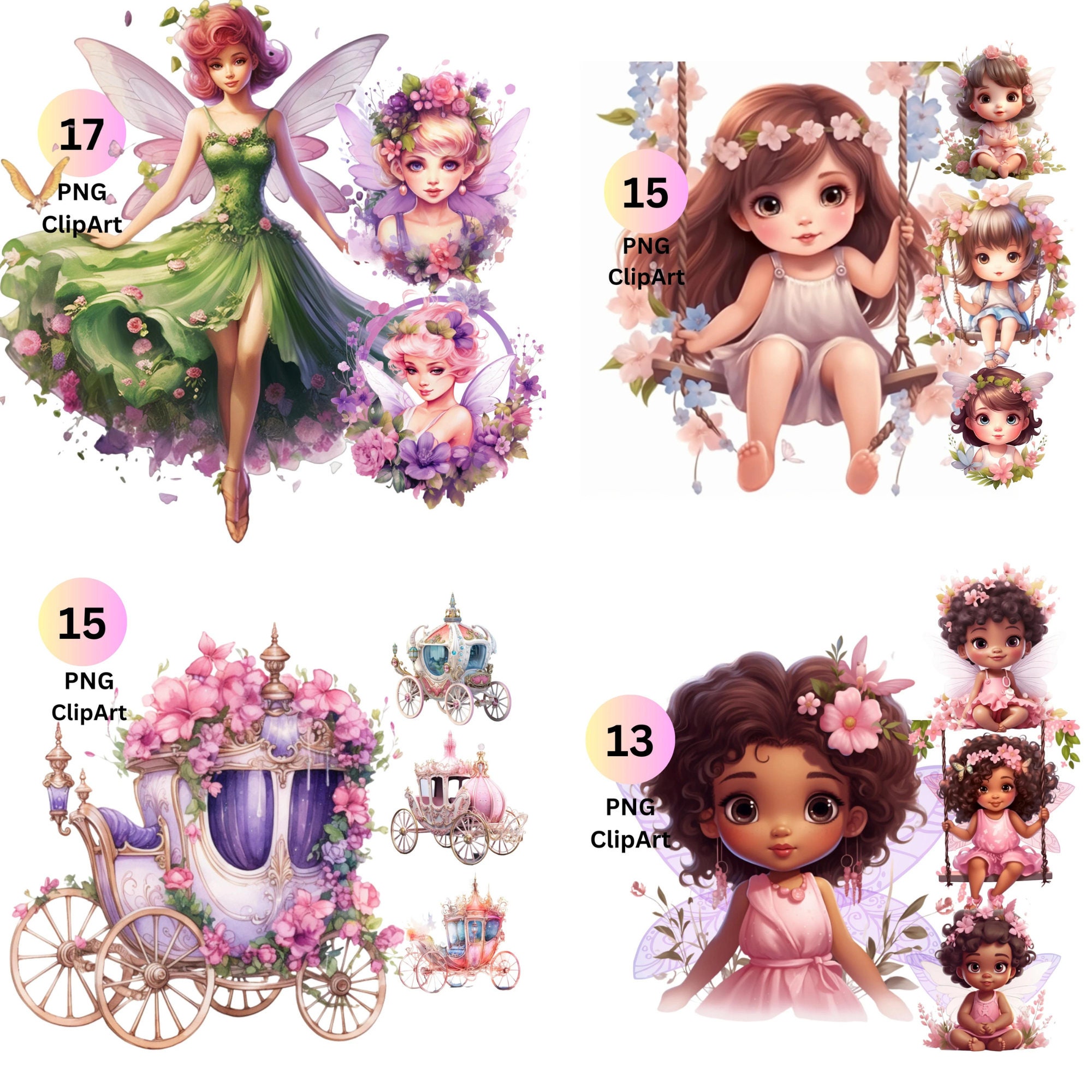 1 Bundle Clipart , Digital Paper, Animals, Princess, and More, Mega ...