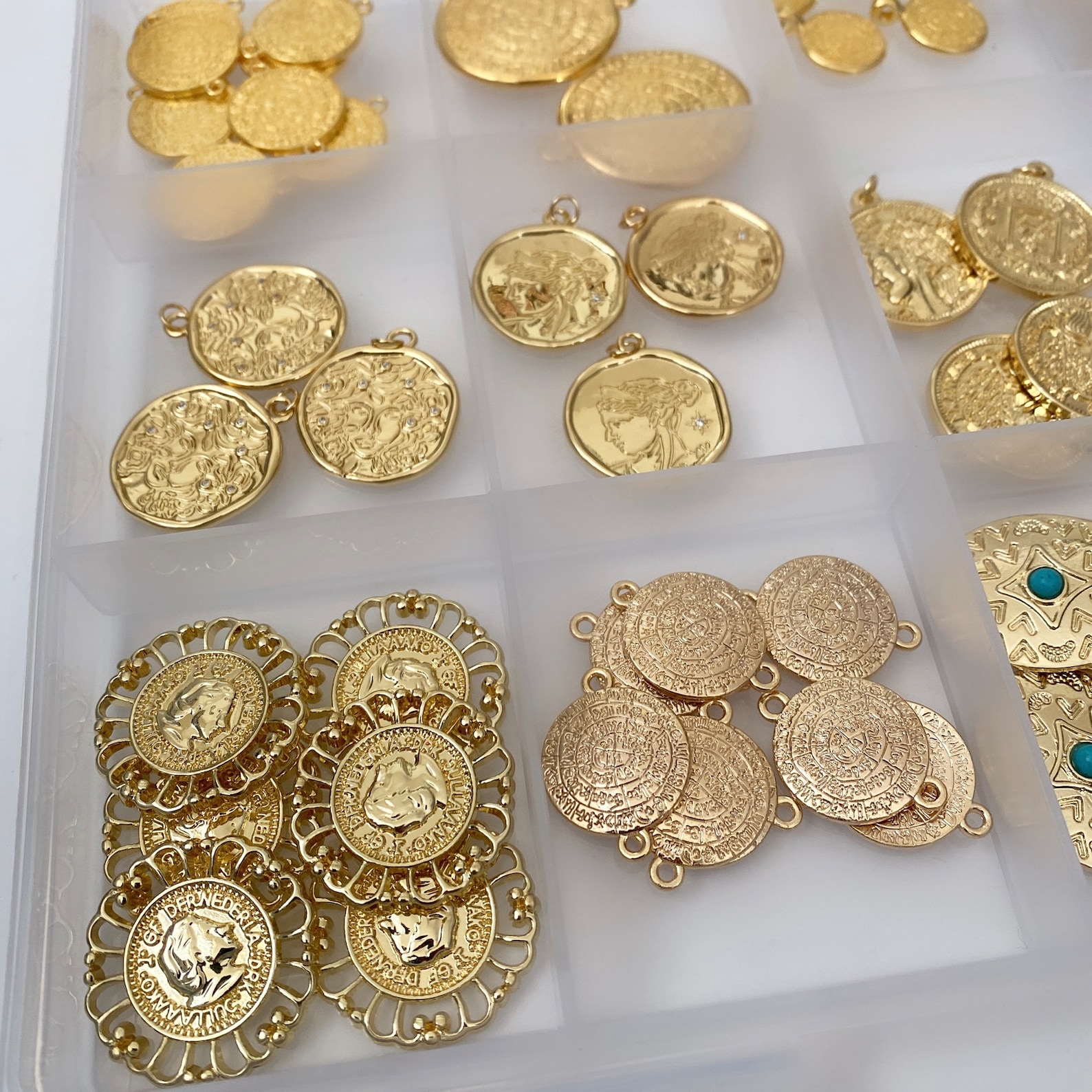 Coin Pendants & Connectors - Etsy