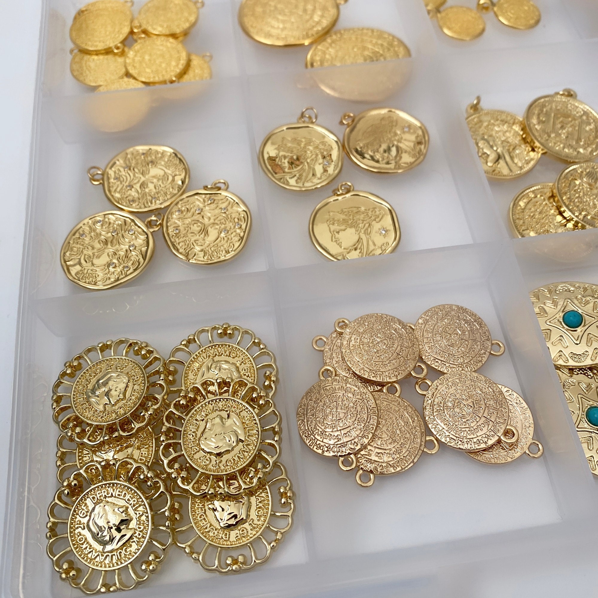 Coin Pendants & Connectors - Etsy