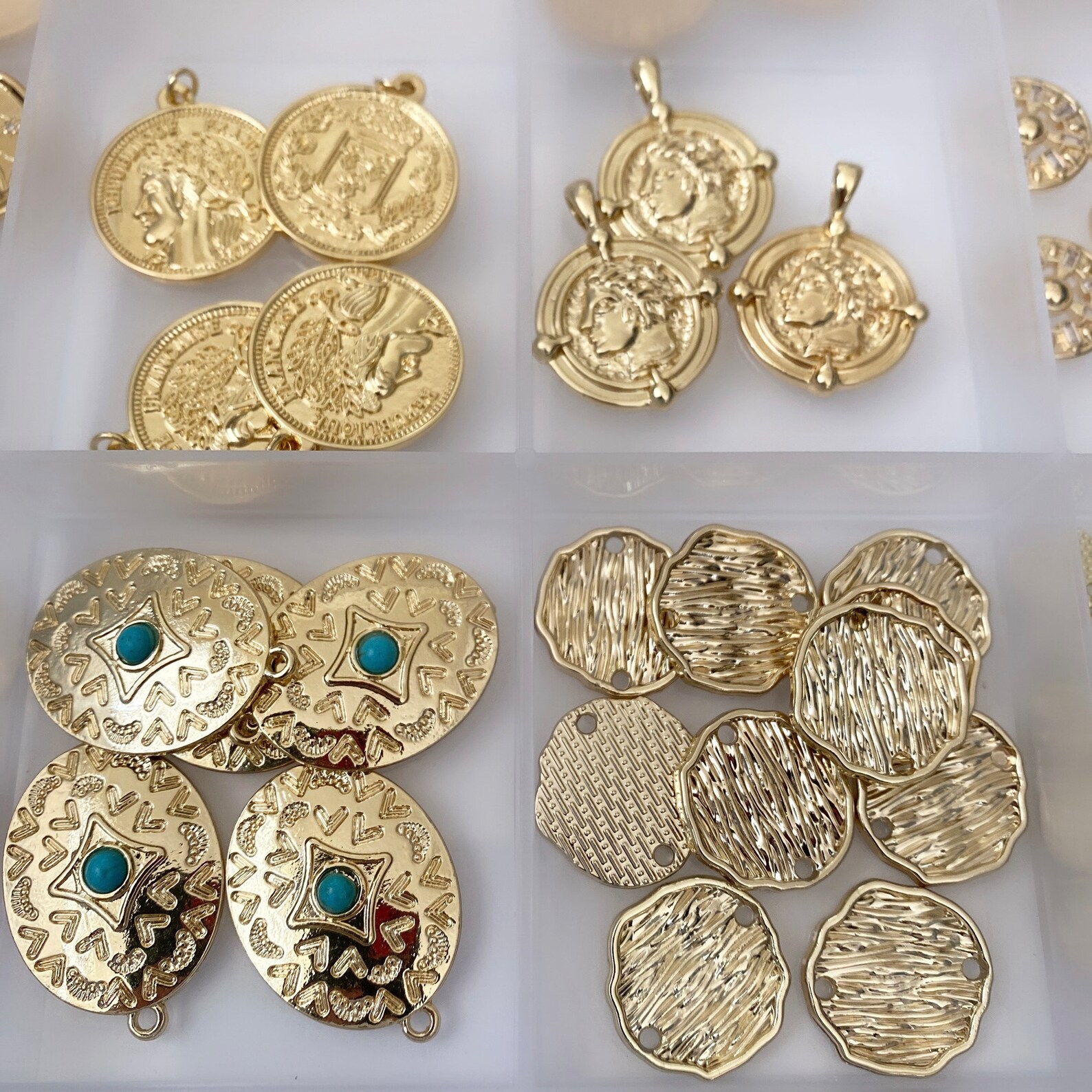 Coin Pendants & Connectors - Etsy