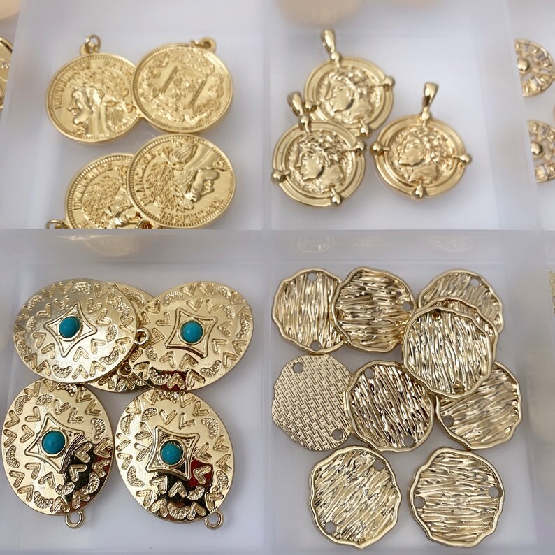 Coin Pendants & Connectors - Etsy