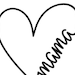 Mama Heart, Mama Heart Print Pattern Instant Download Svg,gift Idea ...