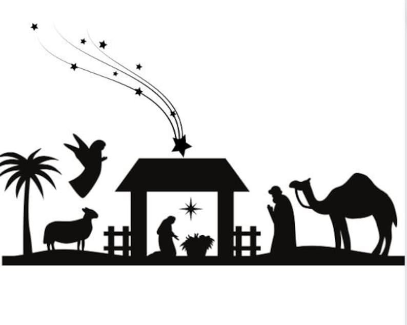 Nativity Scene SVG, Nativity SVG, Instant Digital Download - Etsy