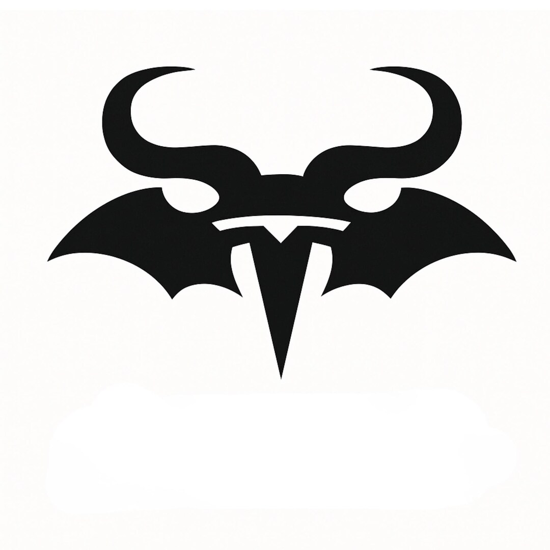 Bat Horn Tesla Inspired Decal | Gothic Tesla Logo Sticker | EV Custom ...