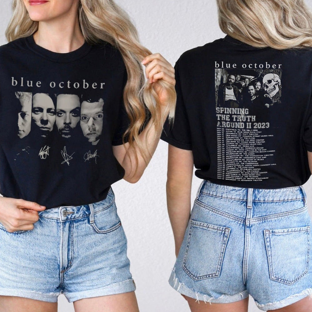 Tour 2023 Blue October Band Shirt, Blue October Concert Merch sold by ...