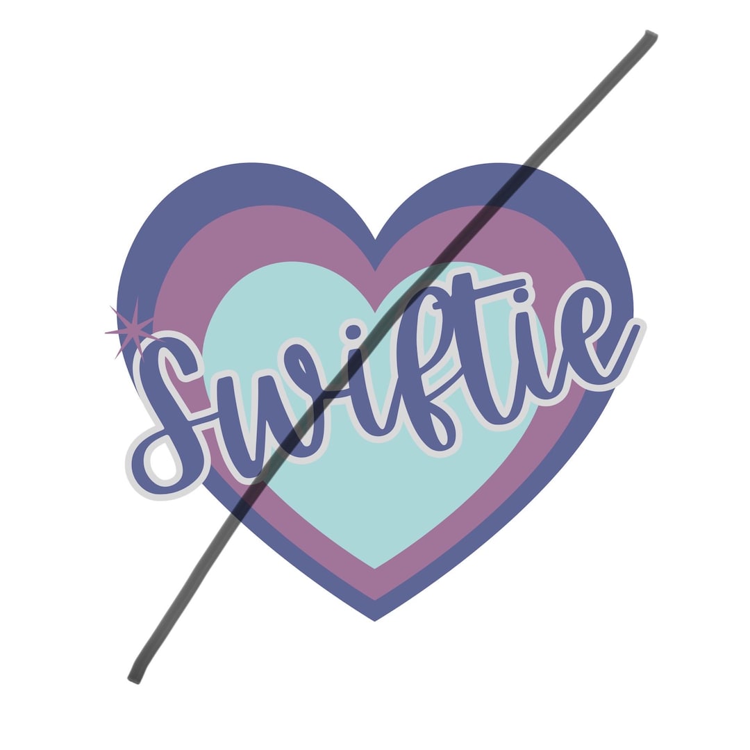 Swiftie, Retro Heart, Png Ready for Download! - Etsy