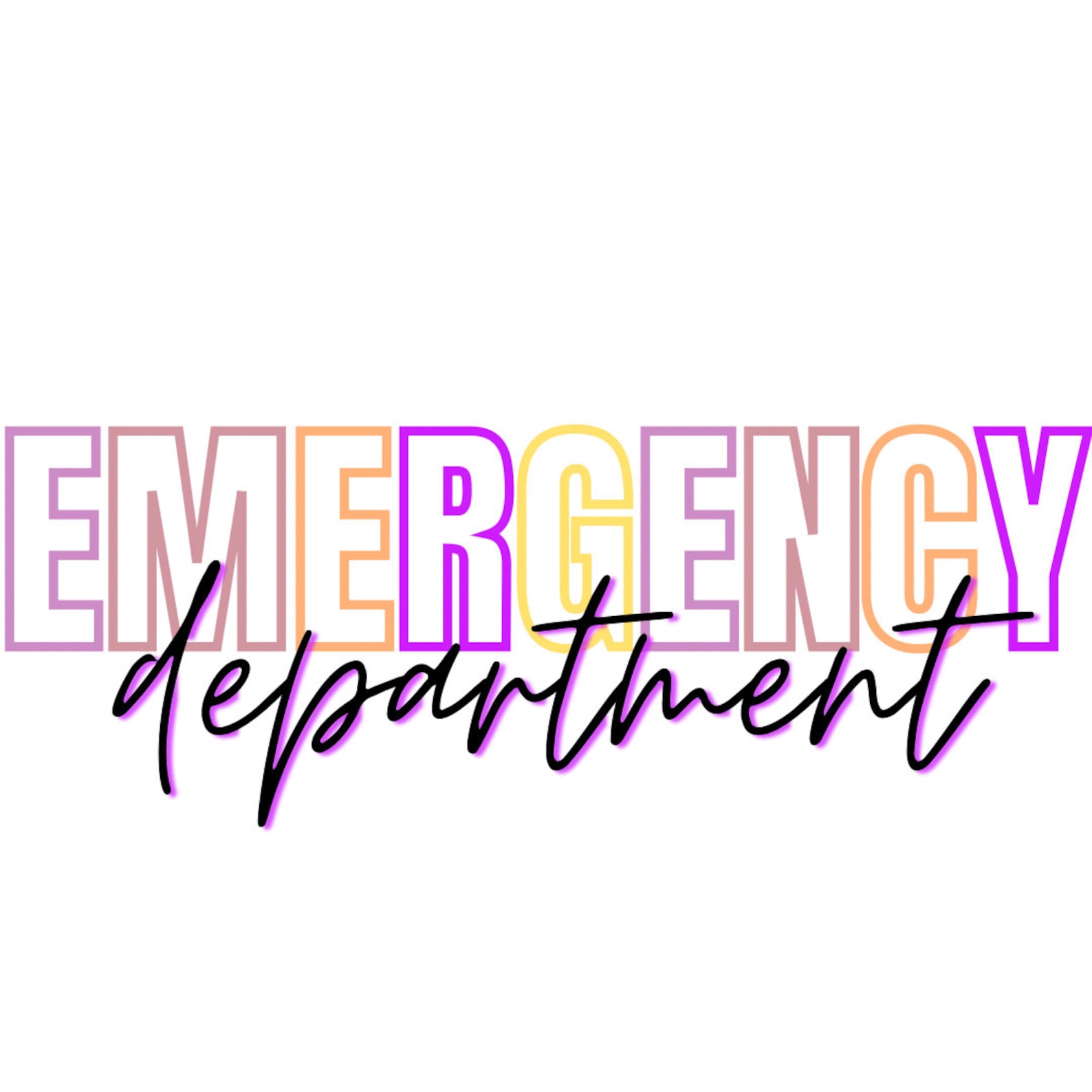 Emergency Department,png, Ready for Sublimation - Etsy
