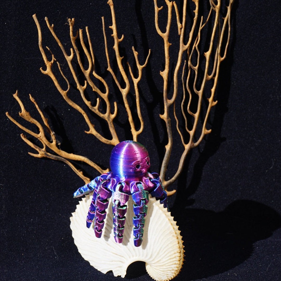 Articulated Octopus 3D Print - Etsy