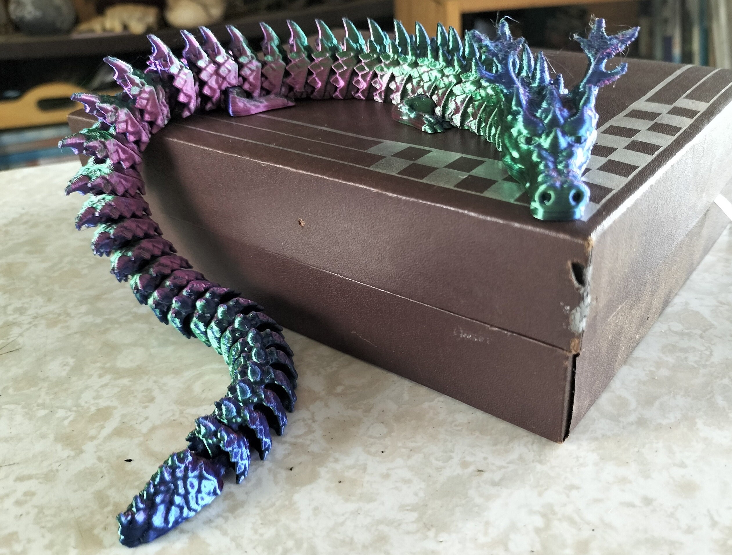 Articulated X-mass Dragon 3D Print - Etsy