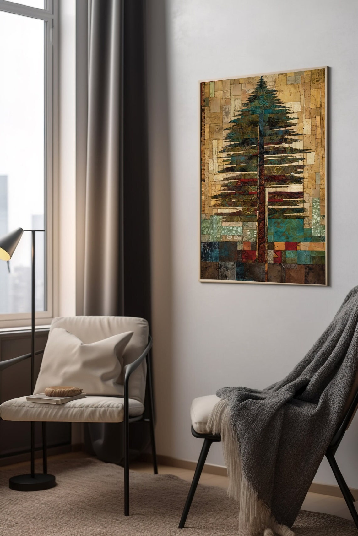 Cultural Abstract Art Indigenous Wall Decor Unusual Gift - Etsy