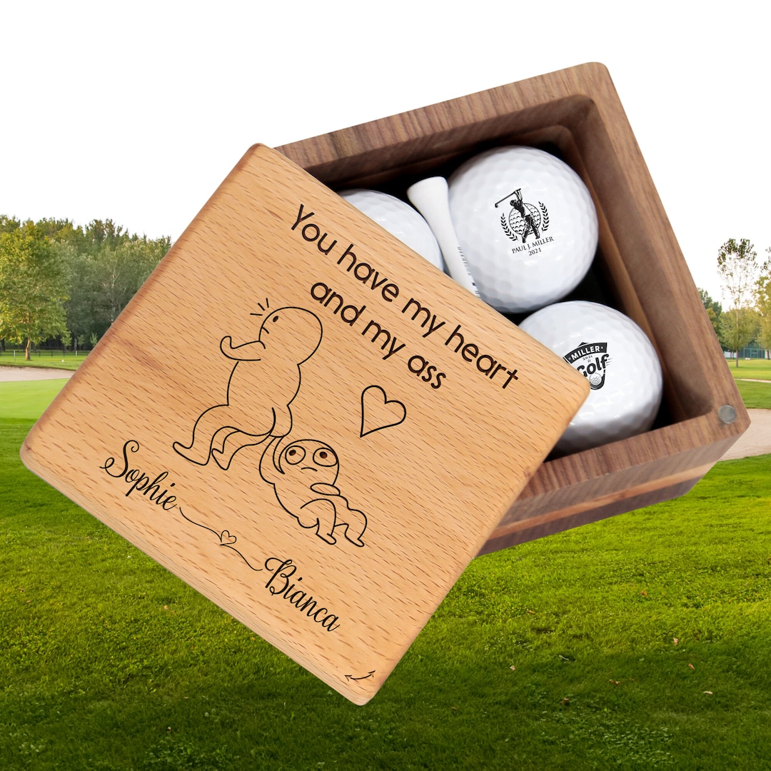 Personalized Golfer Husband Gift on Valentine Day Include Custom Golf ...