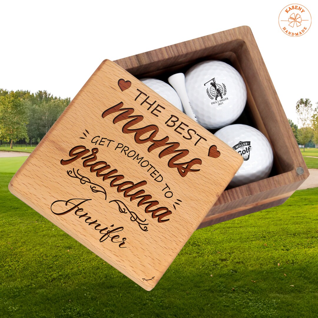 Unique Golf Set With Balls and Wooden Box for Grammy - Personalized ...
