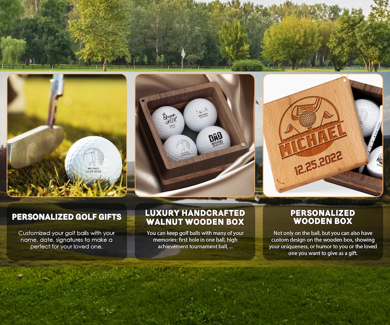 Personalized Golf Gift With Skull & Sticks Silhouette. Unique - Etsy