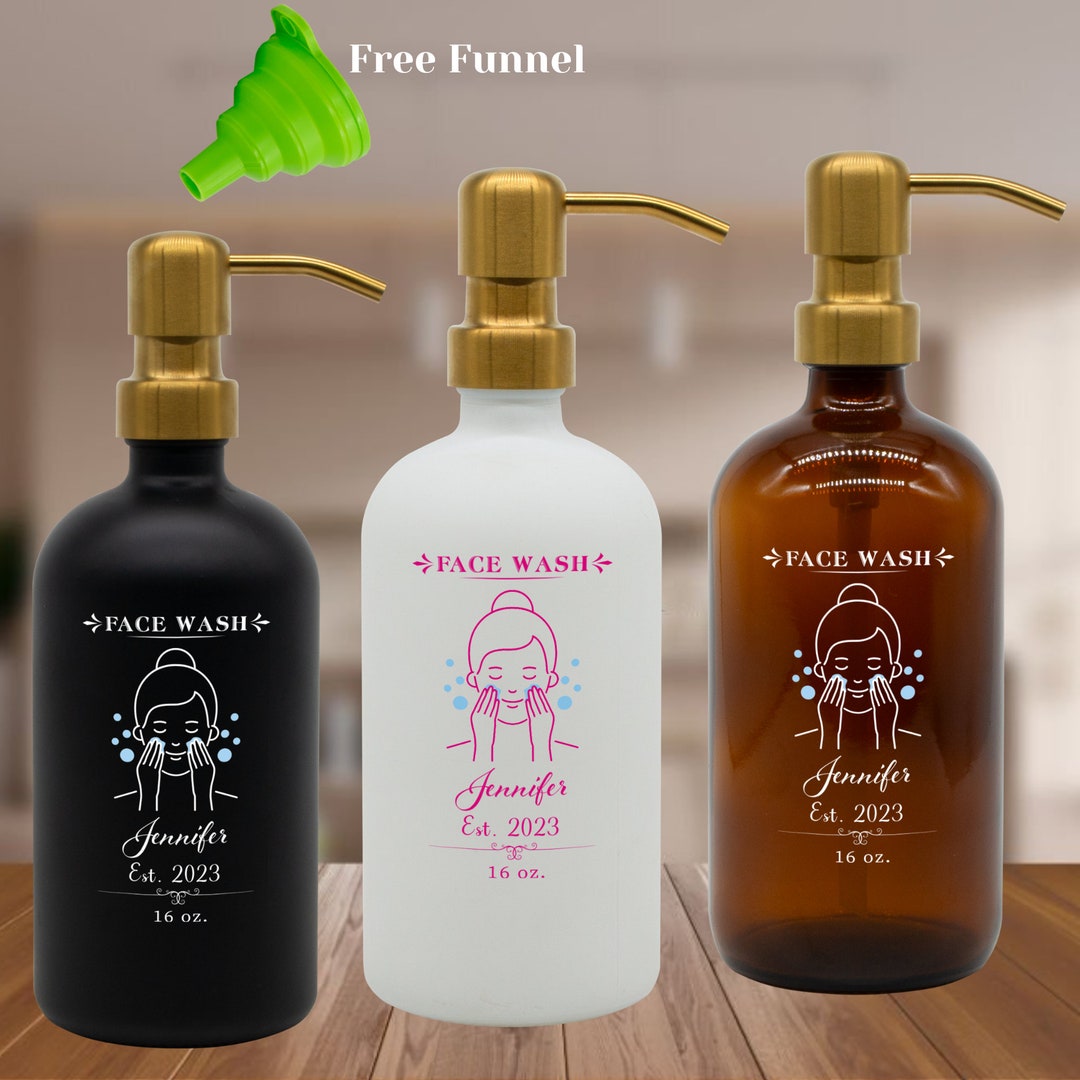 Housewarming Gift Personalized Face Wash With Lady Face Silhouette ...