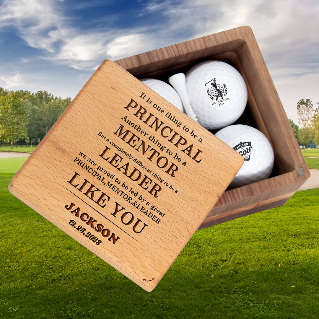 Personalized Golf Gift for Principal Leader Mentor. Unique Golf Thank ...