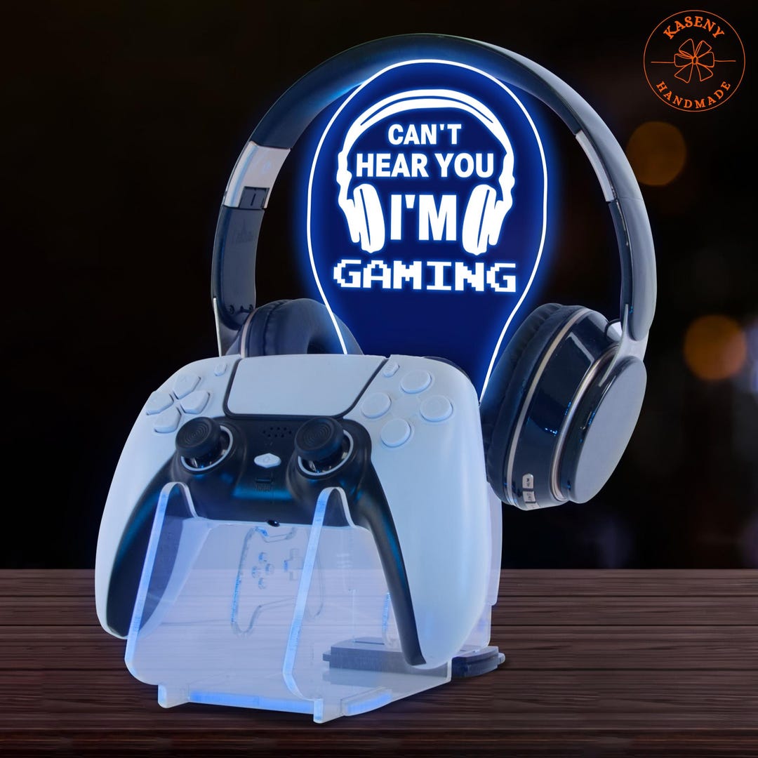Light up Game Controller Stand With 7 Change Color LED Light. Unique ...