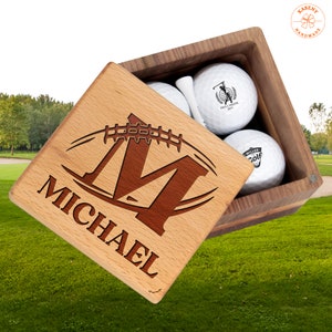 Custom Golf Gift for Football Fans, Name Letter on Ball Shape ...
