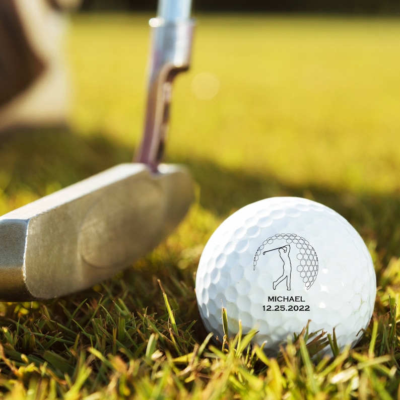 Personalized Golf Gift With Skull & Sticks Silhouette. Unique - Etsy