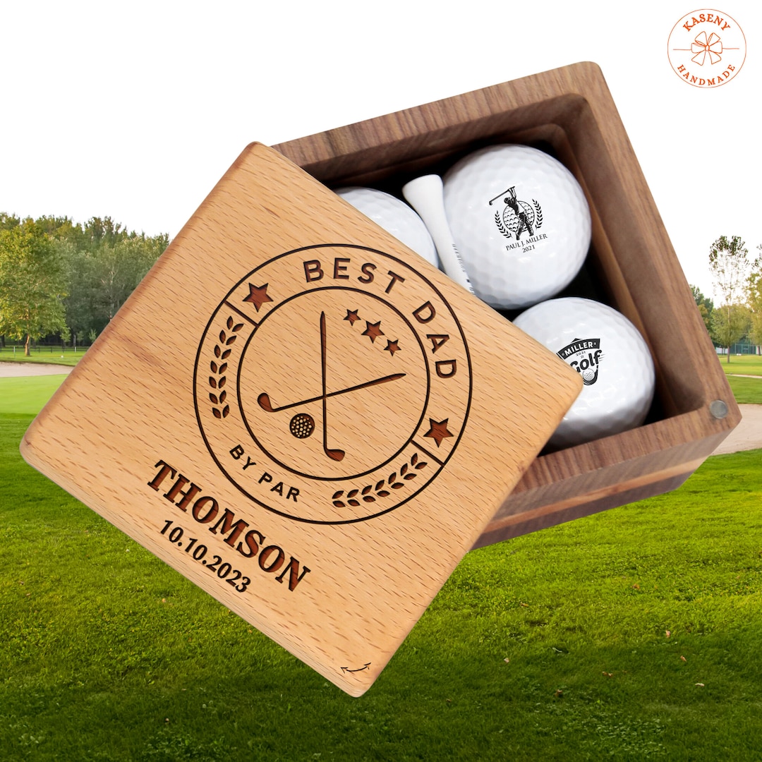 Custom Golf Gift for Dad, Best Dad by Par. Personalized Golf Set With ...
